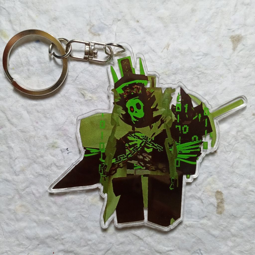 GANTUNGAN HACKLORD Shedletsky 1x1x1 Skin keychain Forsaken keychain ...