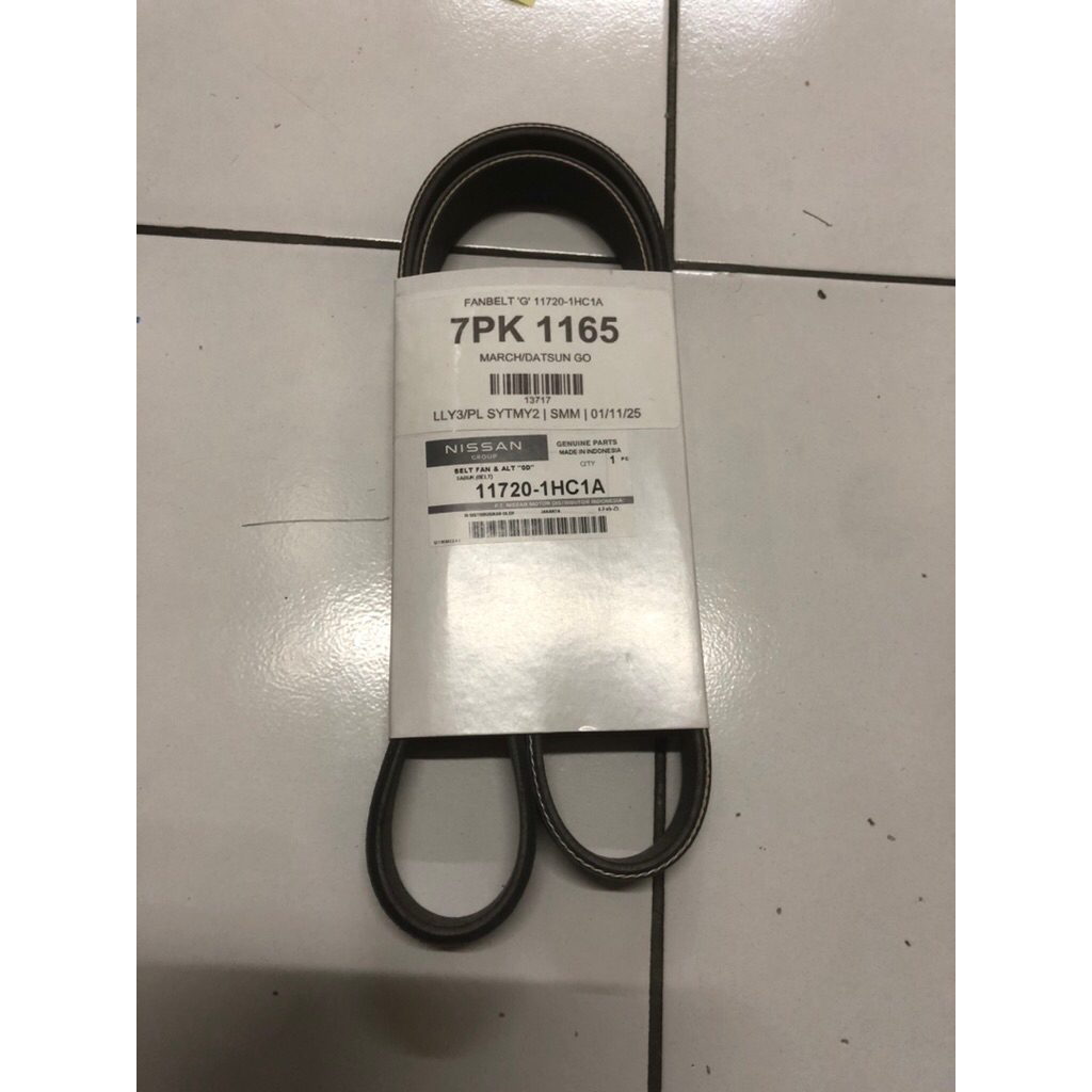 Fan Belt Nissan March 1200cc Datsun Go Go+ Panca Cross Original Nissan ...