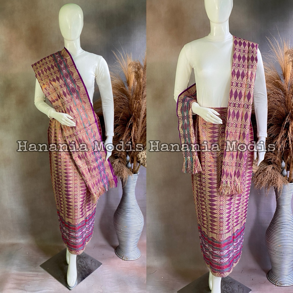Thai Songket | Songket Skirt and Shawl | Modern Kebaya Bottoms ...