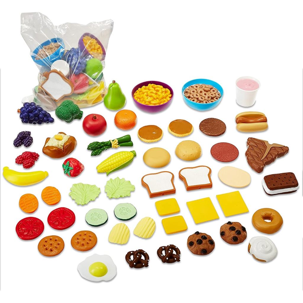 Learning Resources New Sprouts Complete Play Food Set - 50 Pieces, Ages ...