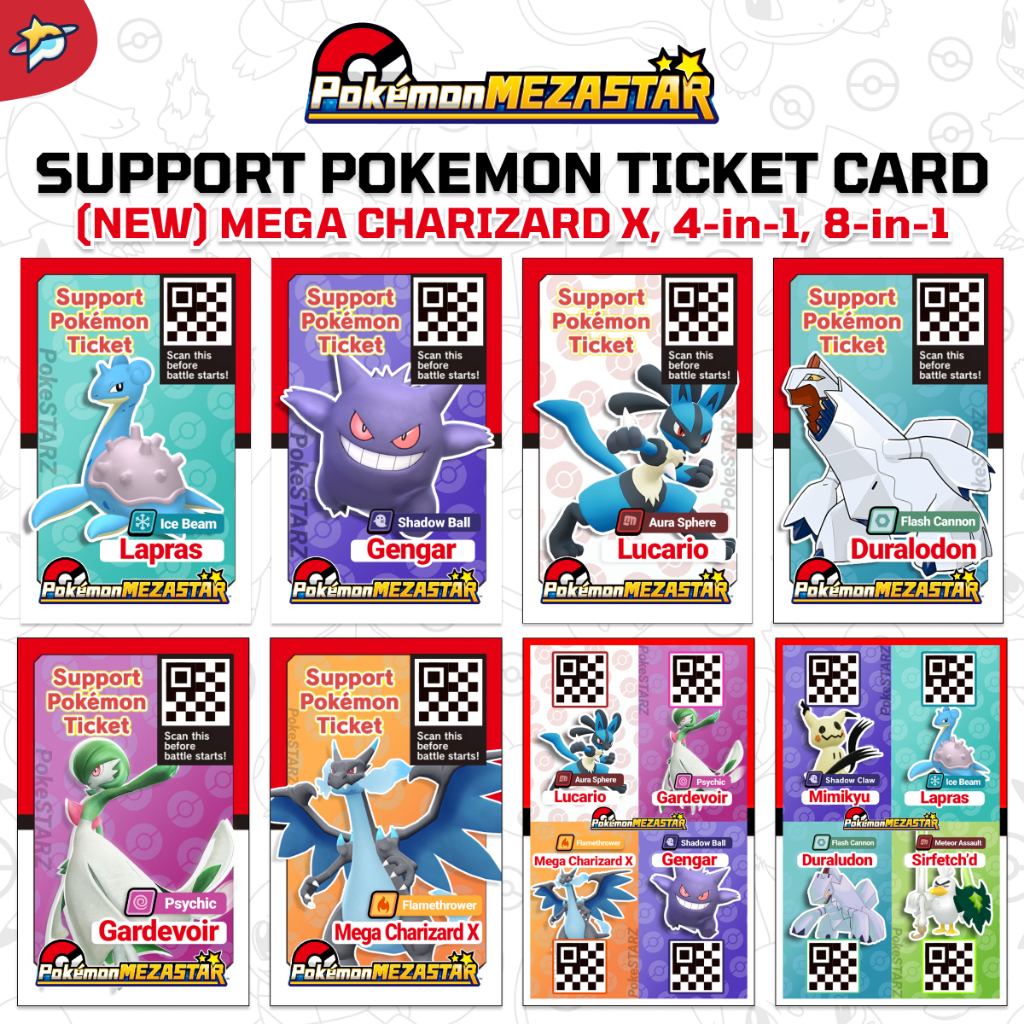 Support Pokemon Ticket Card Pokemon Mezastar [Mega Charizard X ...