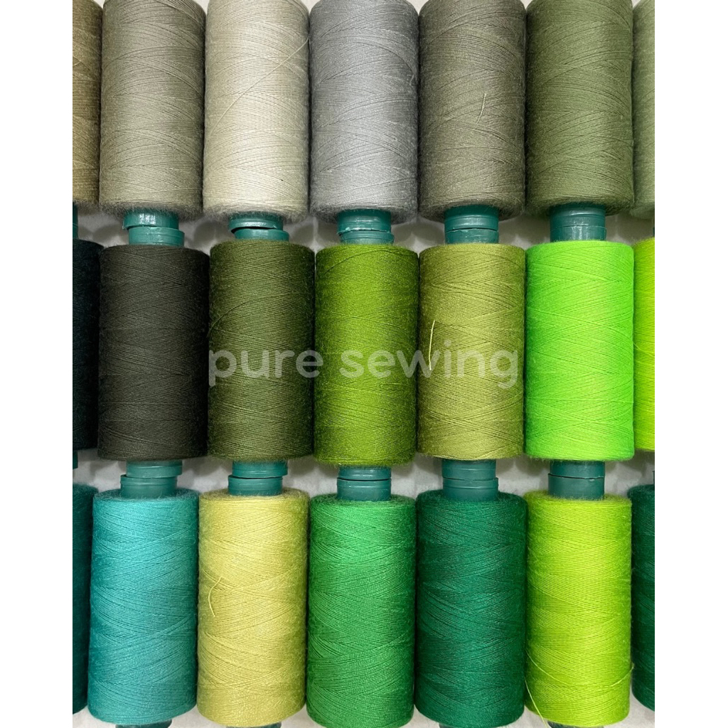 HIJAU Yamalon Sewing Thread 500 yards 40/s 2 (GREEN) | Shopee Singapore