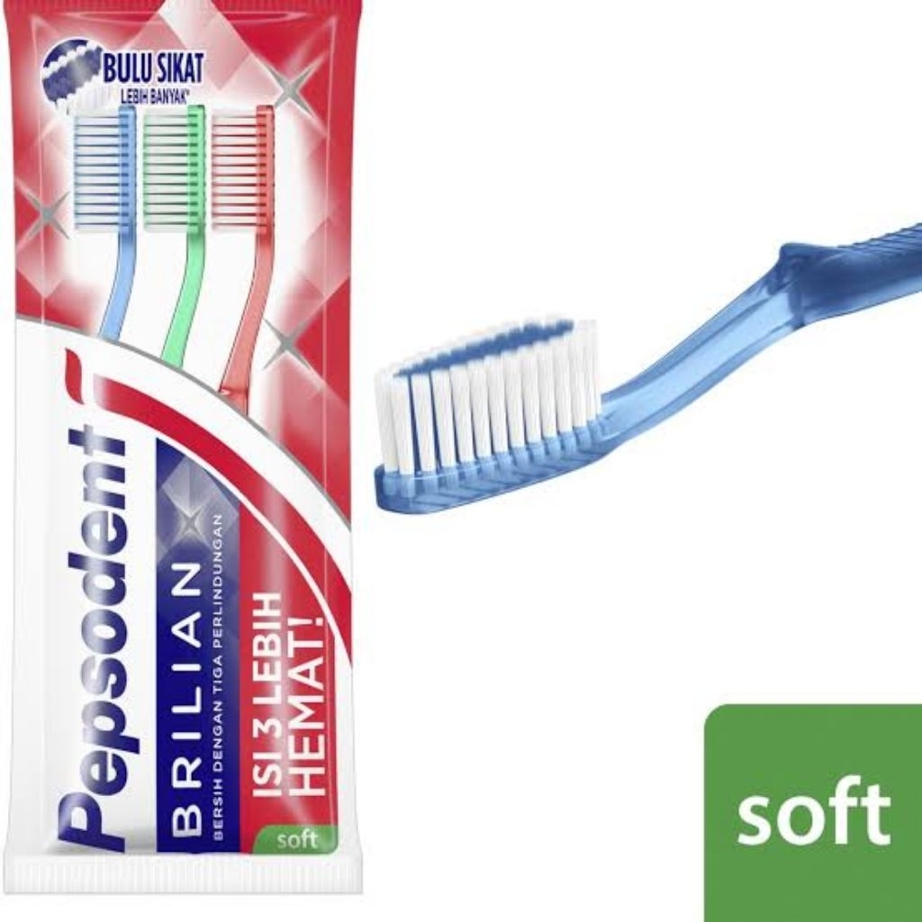 Pepsodent Brilliant & Five Star Soft Toothbrush, Two Variants, Pack of ...