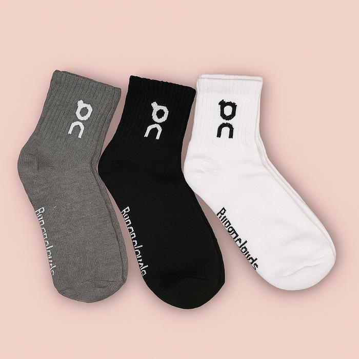 HA 3 pairs of OC Oncloud Premium Thick 3 Layer Socks for Running ...