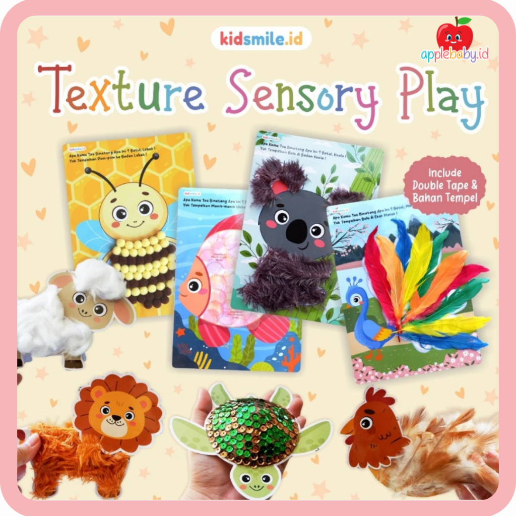 3D Kidsmile Sensory Play Texture Book Educational Toys Motor Sensory ...