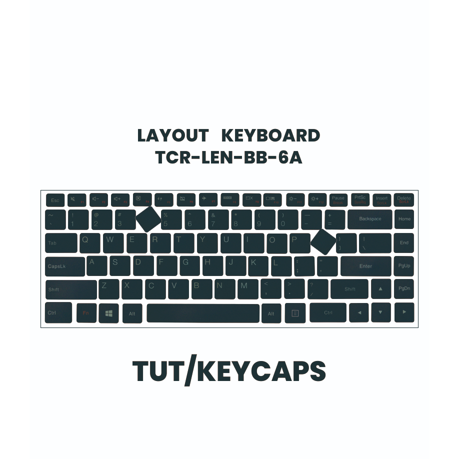ET10 TCR-LEN-BB-6A TUTS KEYCAP BUTTERFLY CLIP KEYBOARD LAPTOP Lenovo ...