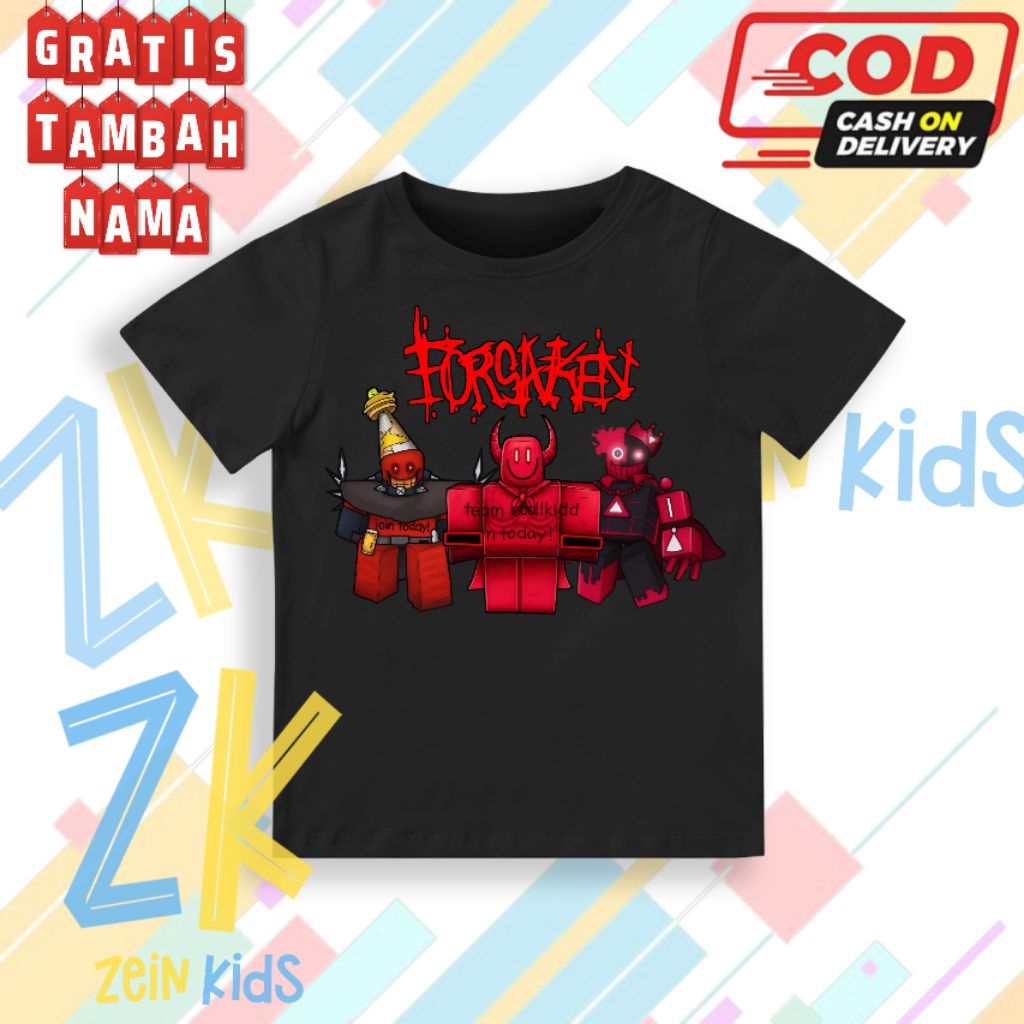 Roblox Forsaken Kids Clothes - Forsaken Roblox Kids T-Shirts | Shopee ...