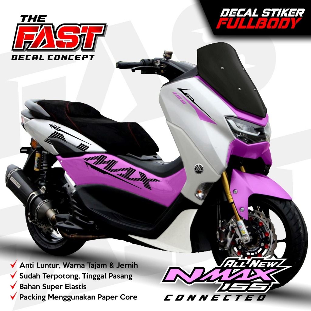 COD Available Decal Sticker Yamaha Nmax 155 New Fullbody Racing Decal ...