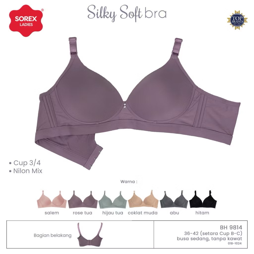 Sorex Bra Size 40 Wire-Free BC Cup Silky Soft Comfortable Sale Price BH ...