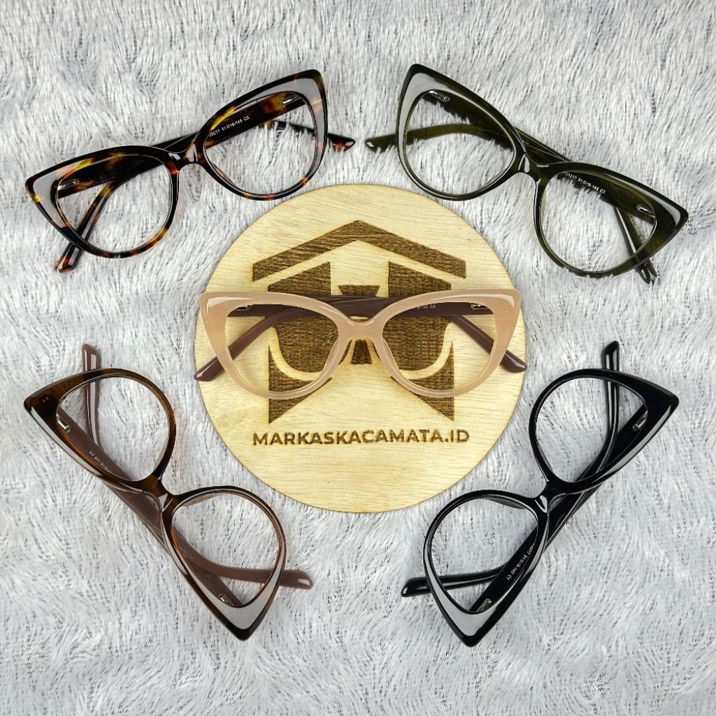 Bold Cat Eye Eyeglass Frames, Trendy Code ( Lunara), Can Request Minus ...