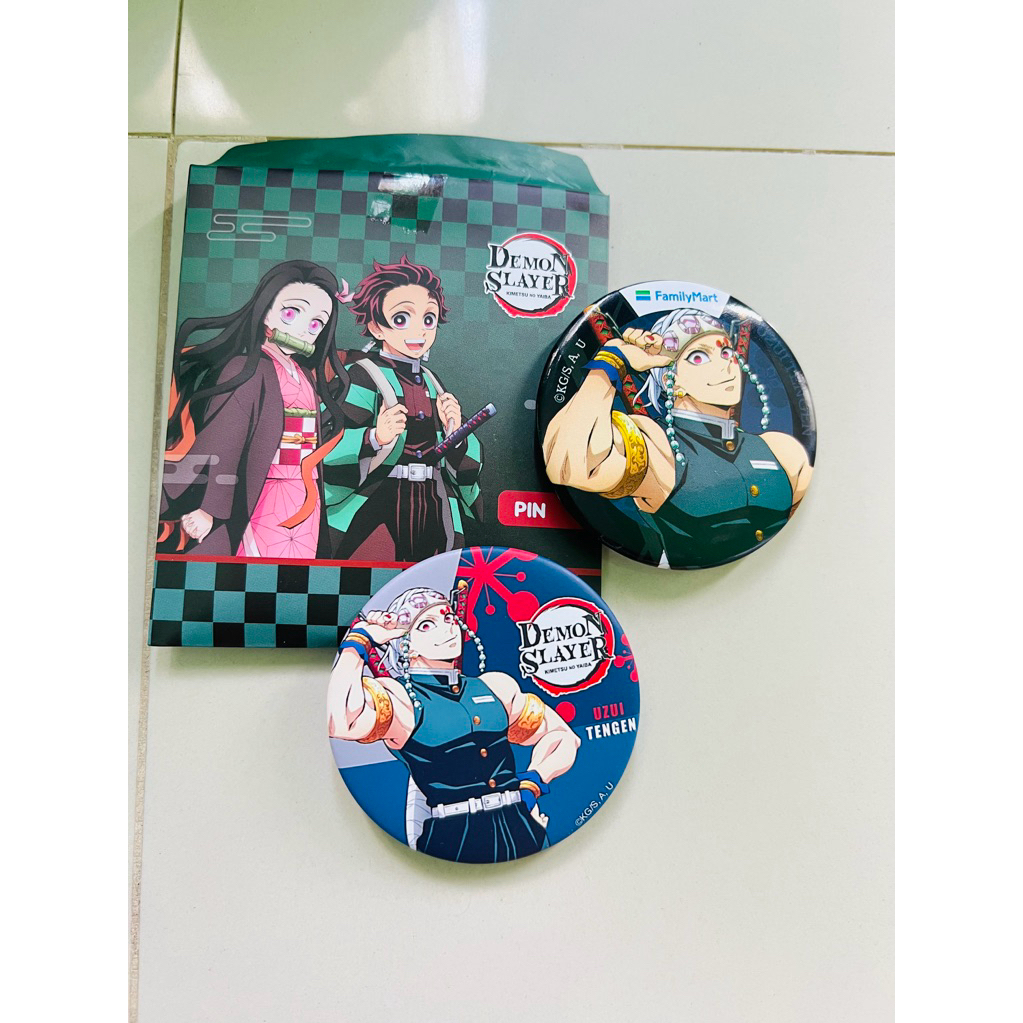 Demon Slayer Uzui Tengen badge Pin - Adinata - Family Mart | Shopee ...