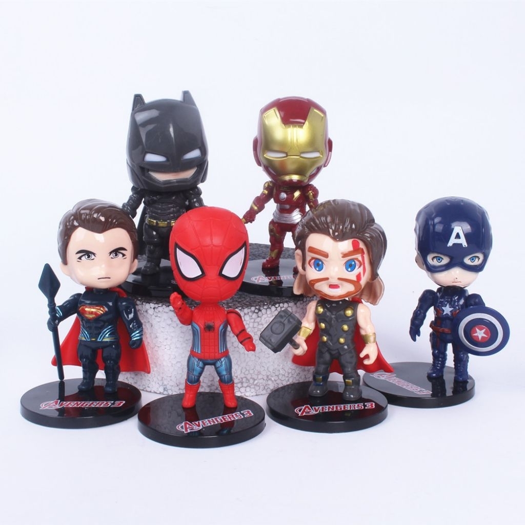CAKE TOPPER Marvel ACTION FIGURE Marvel SPIDERMAN, IRONMAN, THOR ...