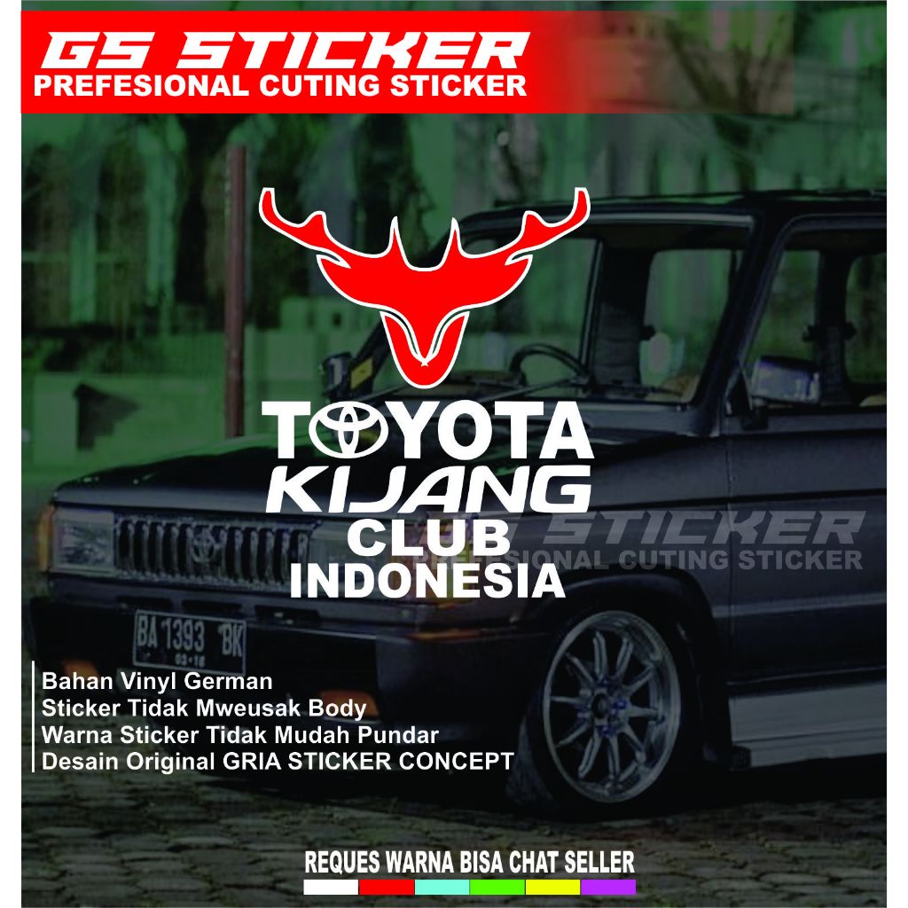 Kijang Car Window Stickers, Latest Toyota Kijang Club Indonesia Cutting ...