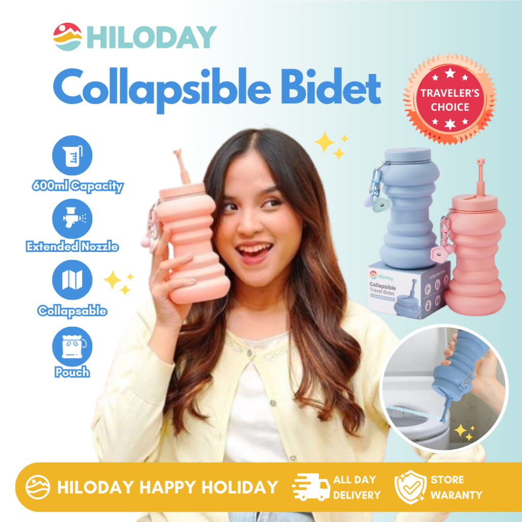 HILODAY Portable Collapsible Folding Bidet Travel Washing Spray ...