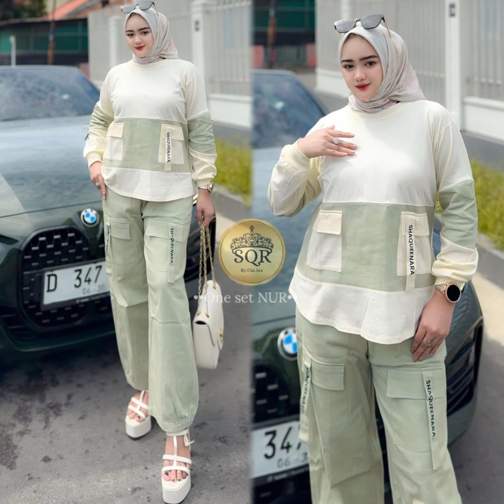 Uni Ara - One Set ( NUR ) One Set Premium || Trendy Women's Pants Set ...