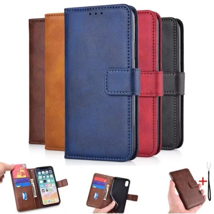 LEATHER CASE SAMSUNG A26 A55 A25 A03 CORE A23 A53 A73 M21 M20 M30S J6 ...