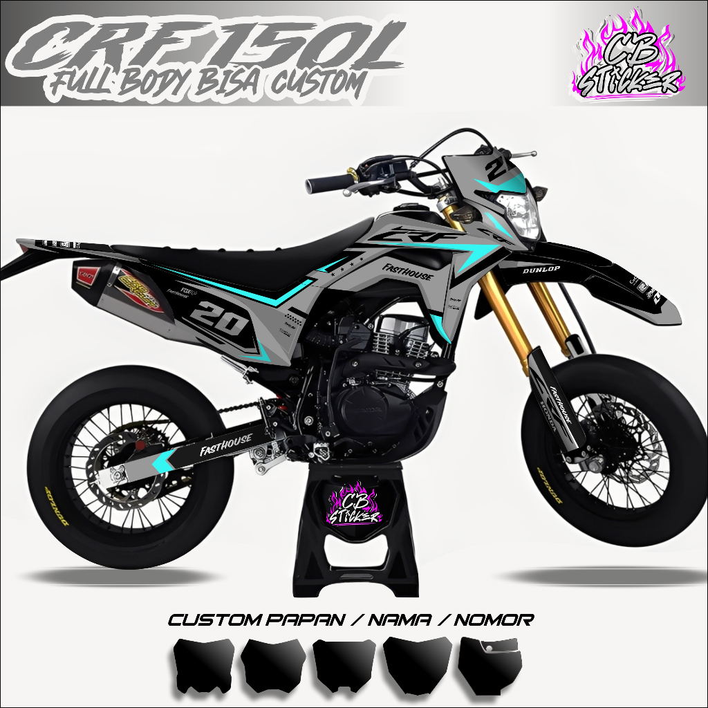 Cool custom decal sticker crf 150 L custom full body free request good ...