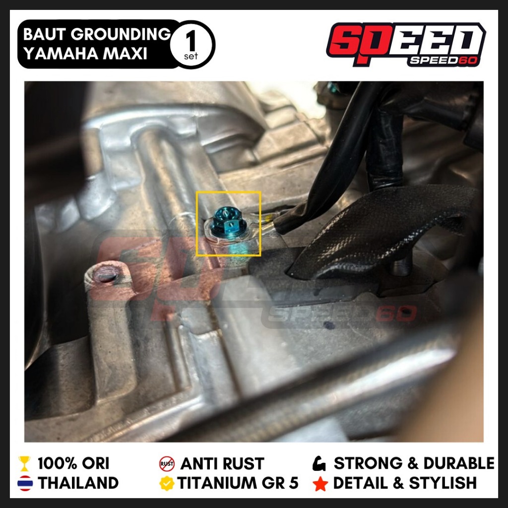 Probolt Titanium Yamaha Aerox Grounding Bolt By King Nut Grade 5 ...