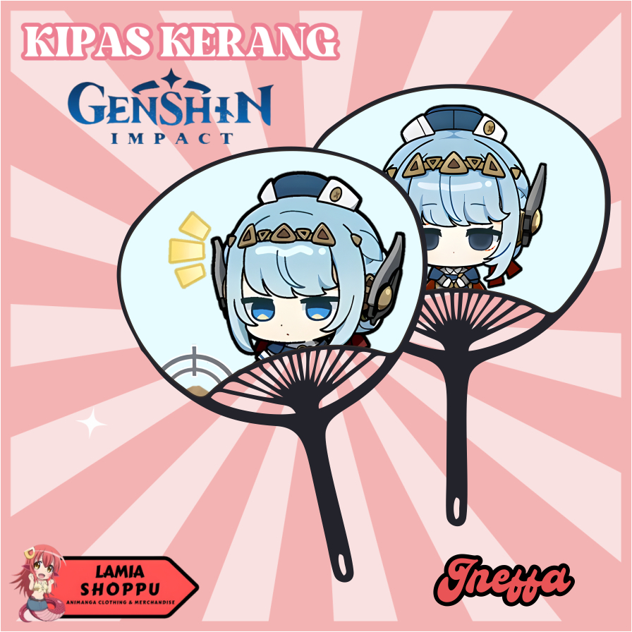 GENSHIN IMPACT Inefa Shell Fan | INEFFA CHIBI JAPANESE FAN | SHELL FAN ...