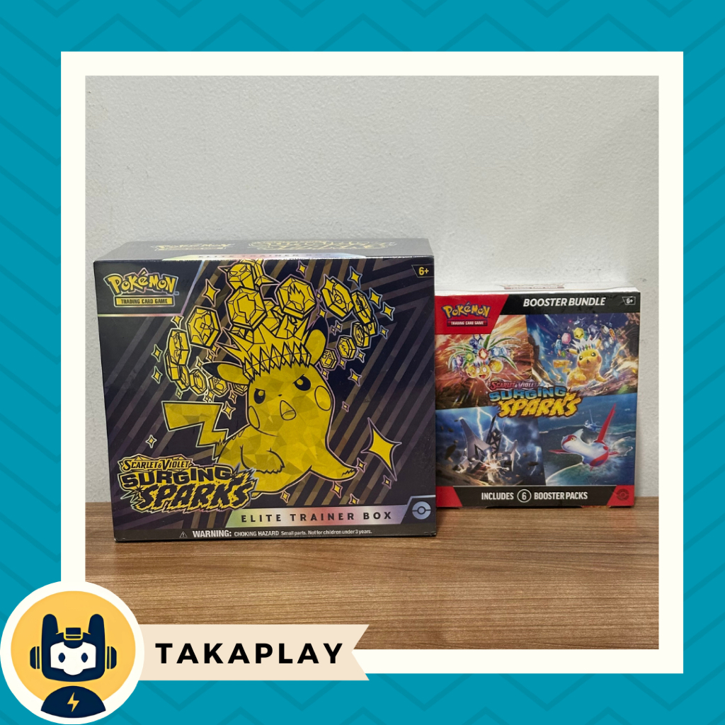 Pokemon TCG English Surging Sparks Elite Trainer Box Booster Bundle Box ...