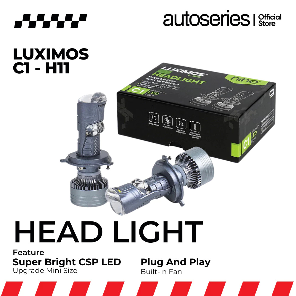 LUXIMOS Mini Biled Laser Projector Headlight 50W H4 H11 Car Super ...