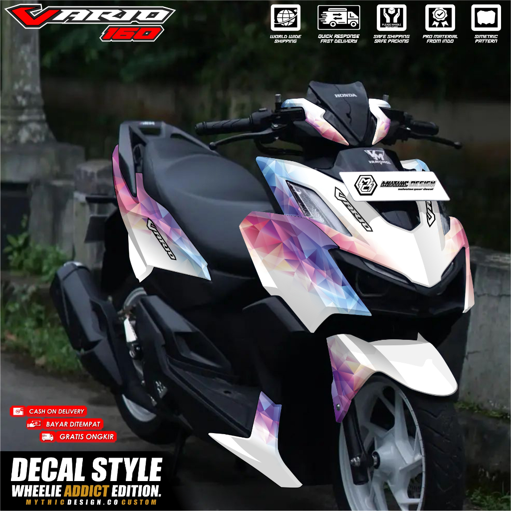 Decal Sticker Vario new 160 Sticker Vario 160 Fullbody Simple Design ...
