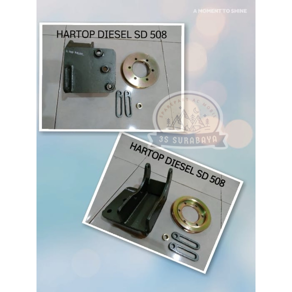 Diesel Hardtop Bracket Install Sanden 508 Car Ac Jeep Compressor Mount ...