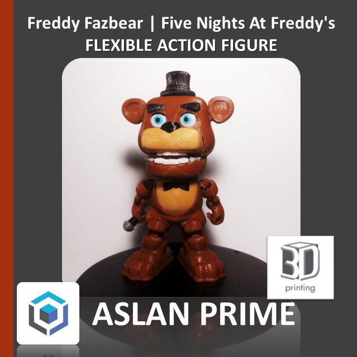 FREDDY FAZBEAR FIVE NIGHTS AT FREDDY'S FNAF FLEXI FLEXIBLE ACTION ...