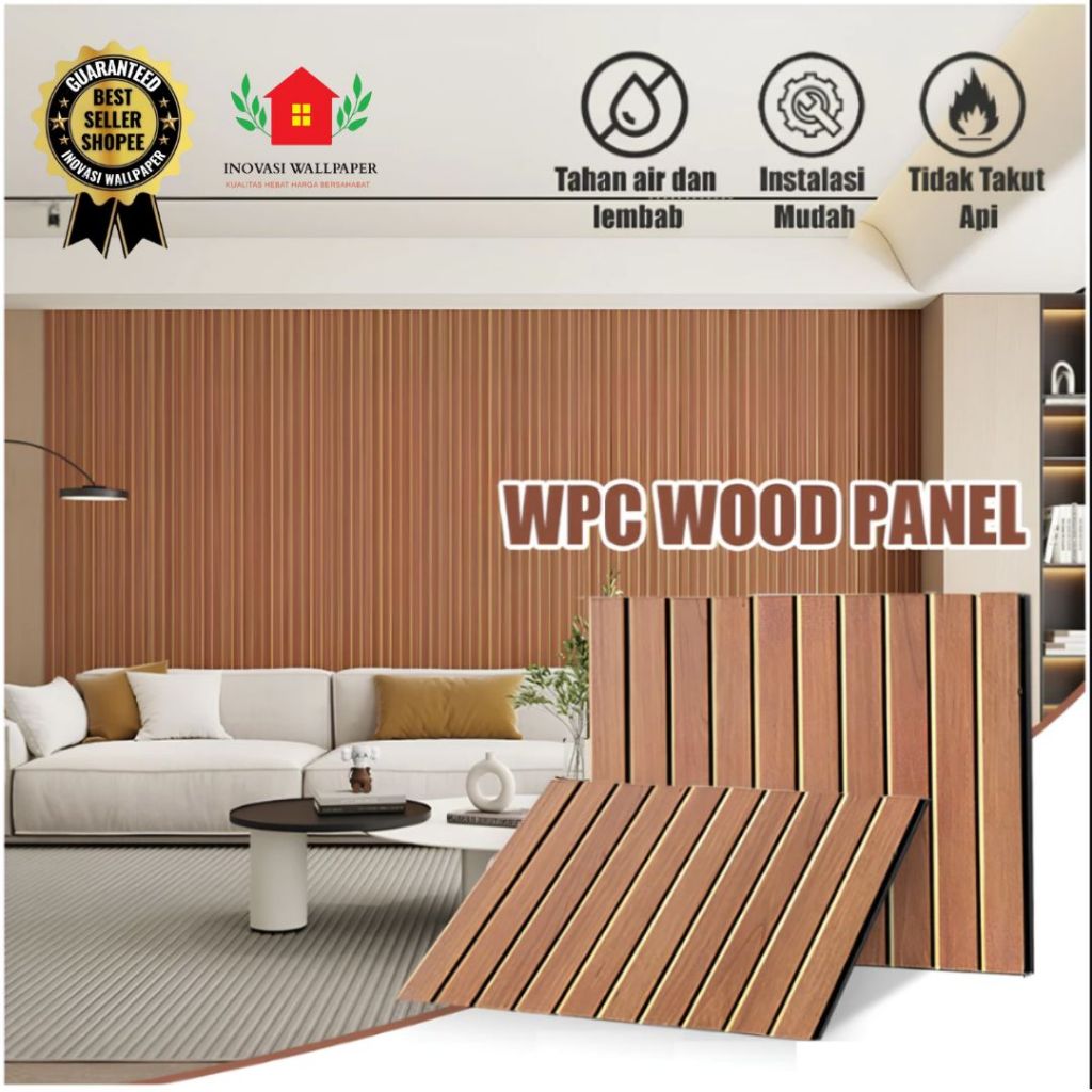 1 Meter x 30 Cm Wood Panel WPC Wood Panel WPC/ Woodpanel Wallpanel ...