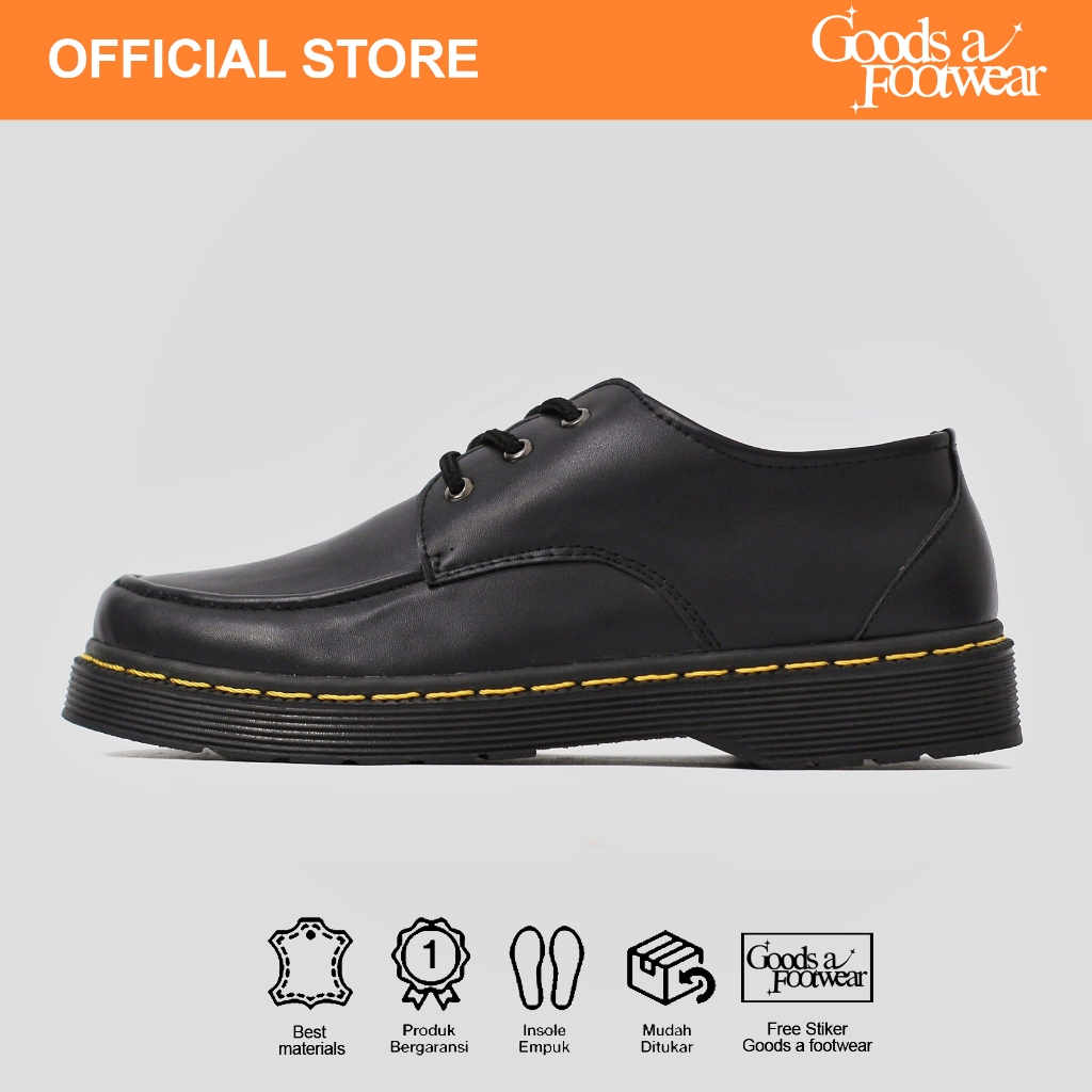VIRSI - Docmart Men's Formal Casual Shoes Black Loafers | Shopee Singapore