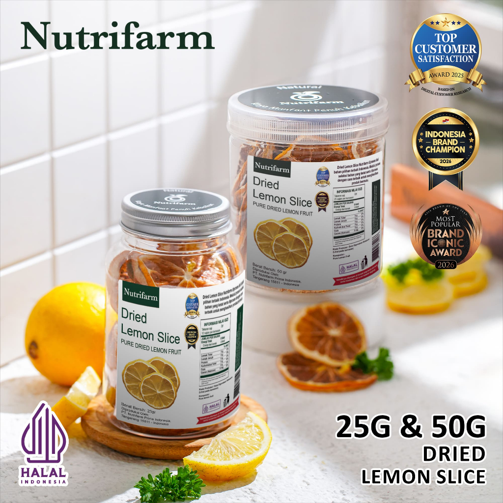 Nutrifarm Lemon Dried Slice 25g 50g | Shopee Singapore