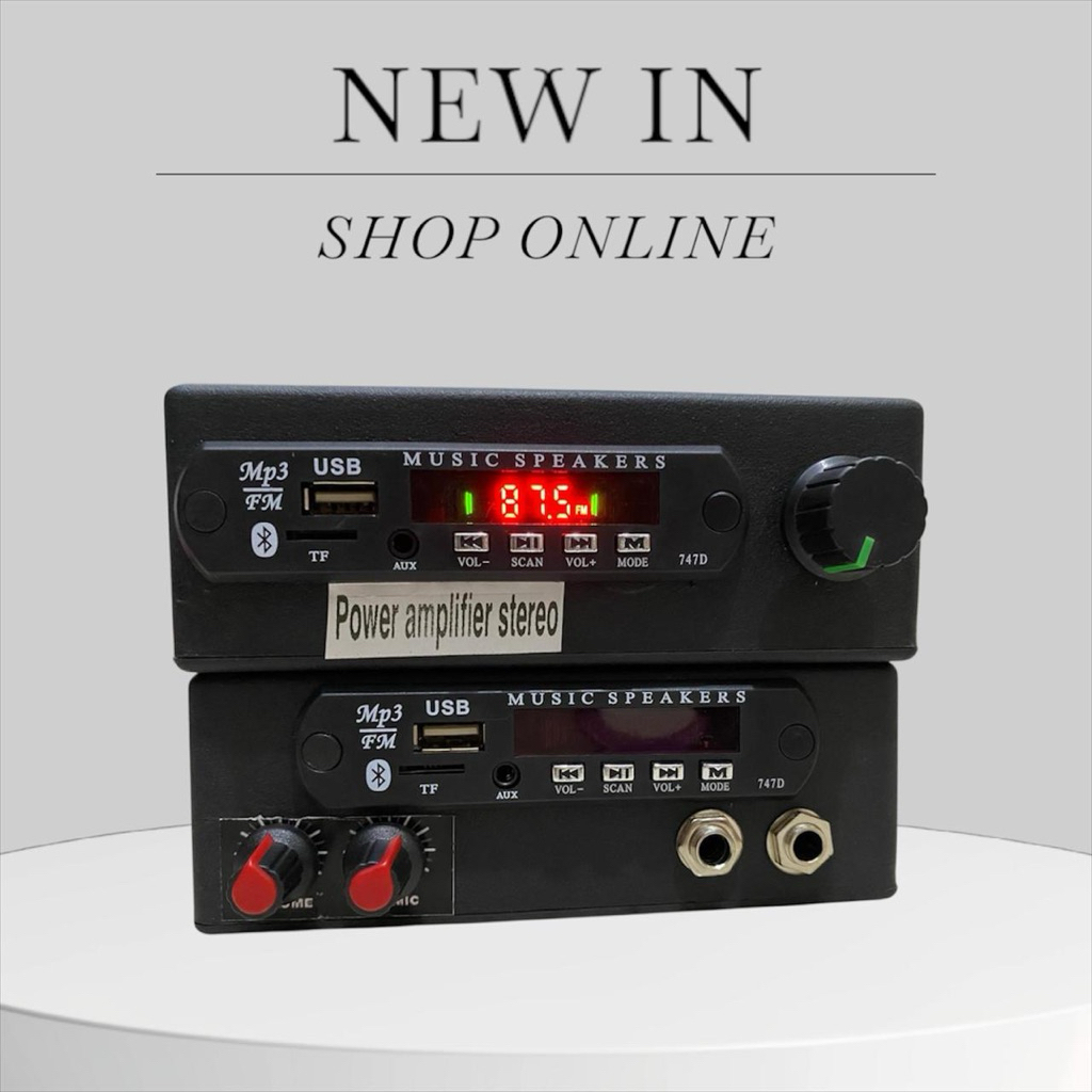 Ready-to-use stereo bluetooth karaoke power amplifier | Shopee Singapore
