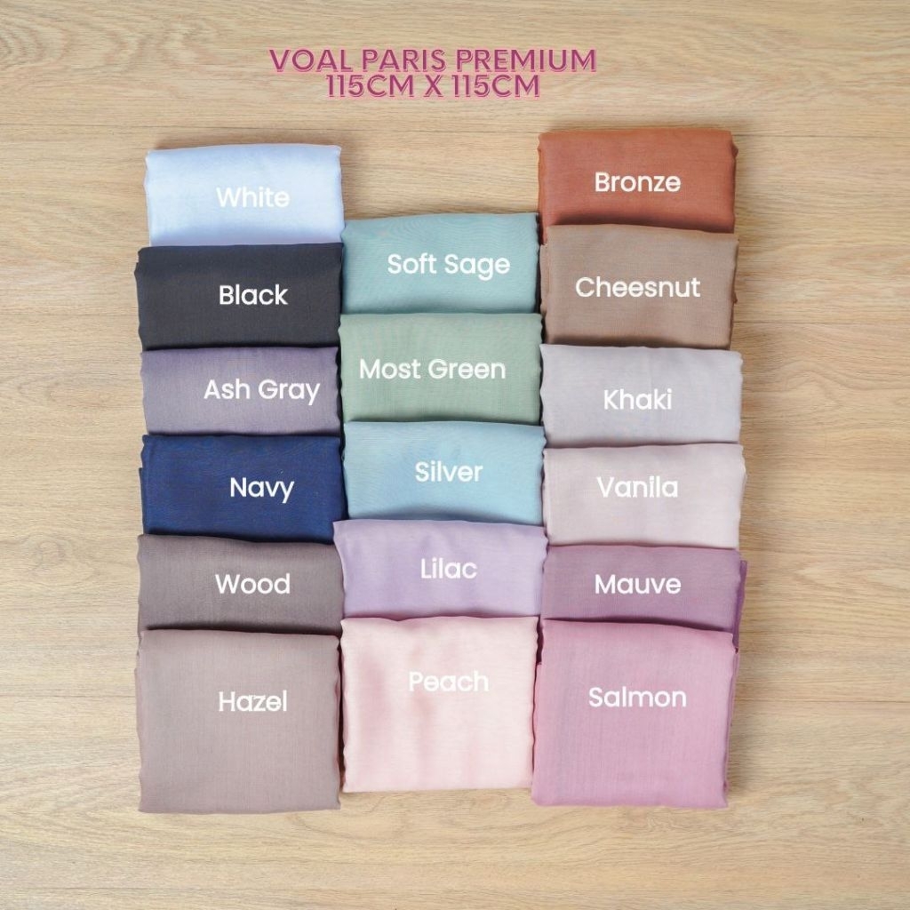 Voal Paris Premium Hijab Paris Premium Voal Paris Premium Square Hijab ...