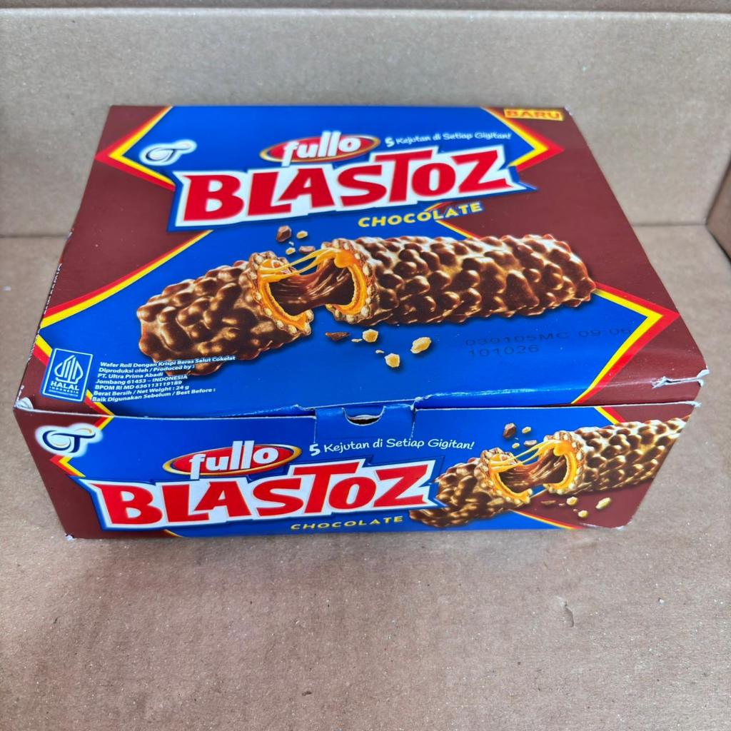 FULLO BLASTOZ WAFER ROLL WITH CRISPY CHOCOLATE SALUT RICE 1 PACK ...
