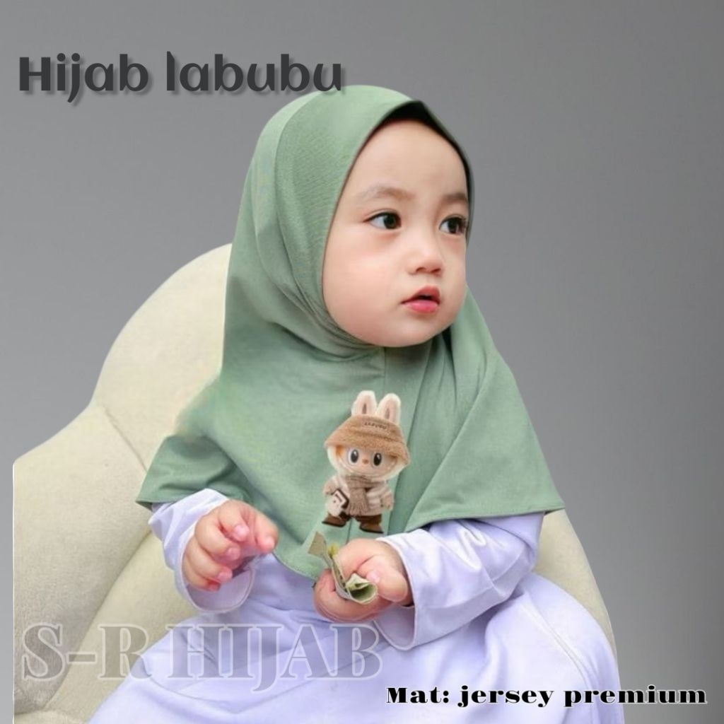SR HIJAB labubu. cute children's HIJAB. viral HIJAB. character pumpkin ...