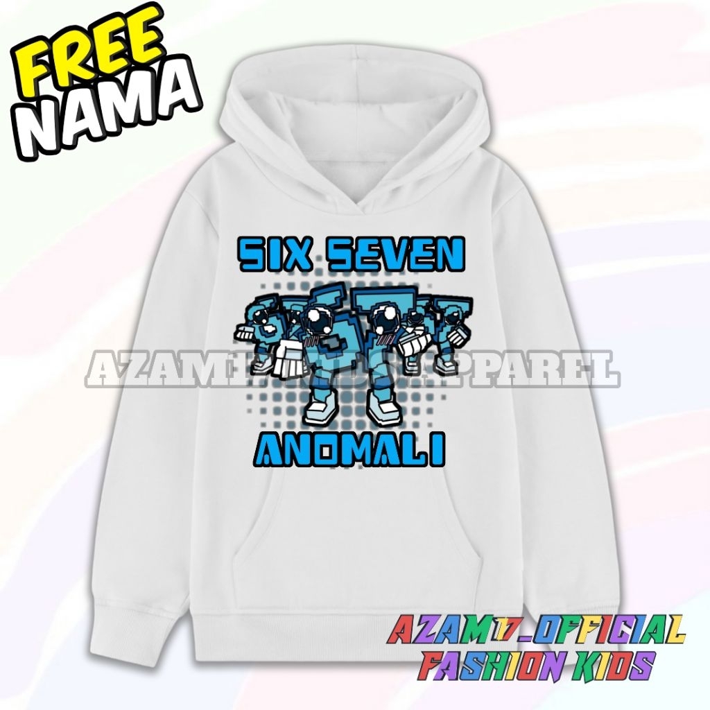 Anomali Six Seven Steal Brainrot Kids Hoodie Jacket Free Name Roblox ...