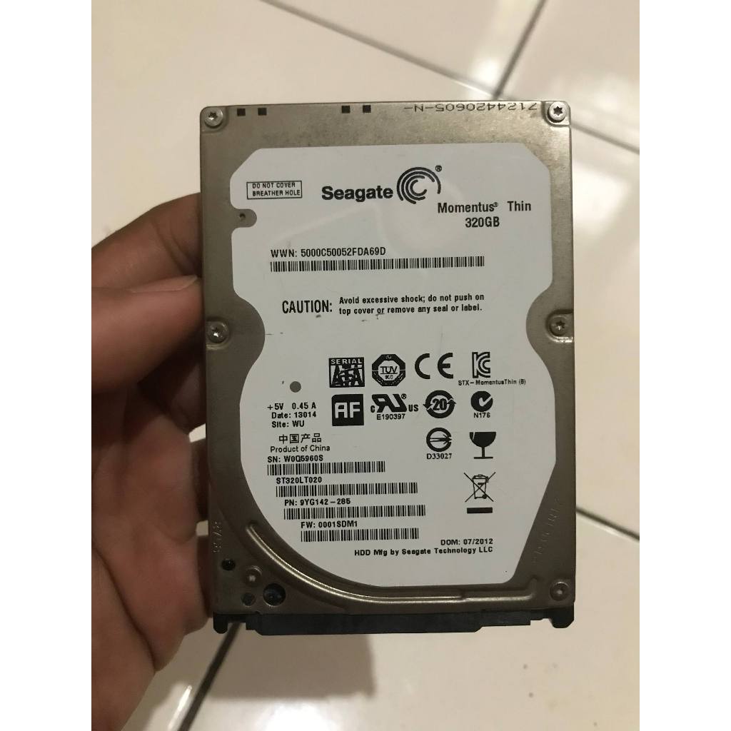 Hard Disk Drive (HDD) 320GB slim Seagate Brand SATA Port | Shopee Singapore