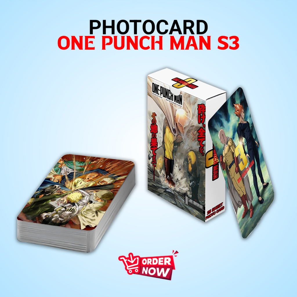 PHOTOCARD SET ANIME ONE PUNCH MAN SEASON 3 PREMIUM FREE BOX | Shopee ...