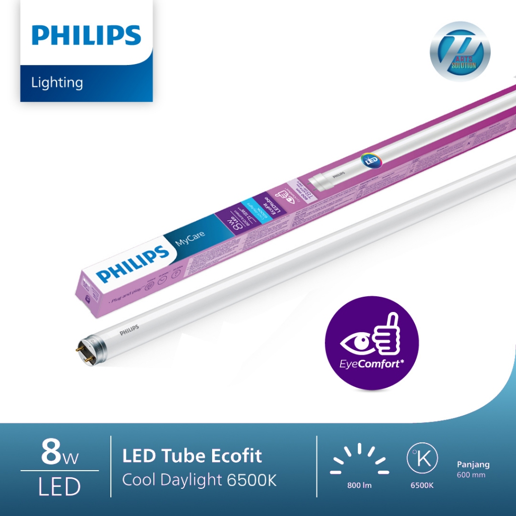 Philips LED Tube Ecofit TL T8 8W 8 Watt 16W 16 Watt - White and Neutral ...