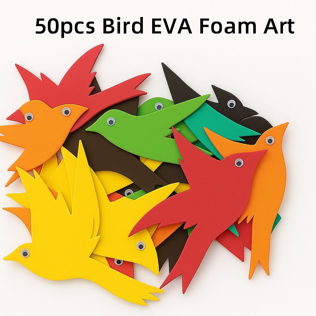 Wall decoration/Tk/paud school diy eva foam art bird shape 50pcs ...