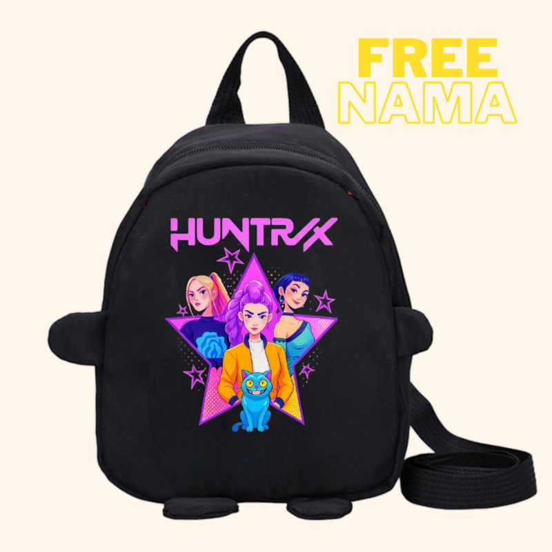 Huntrix Waterproof Kindergarten PAUD Backpack with Free KPOP DEMON ...