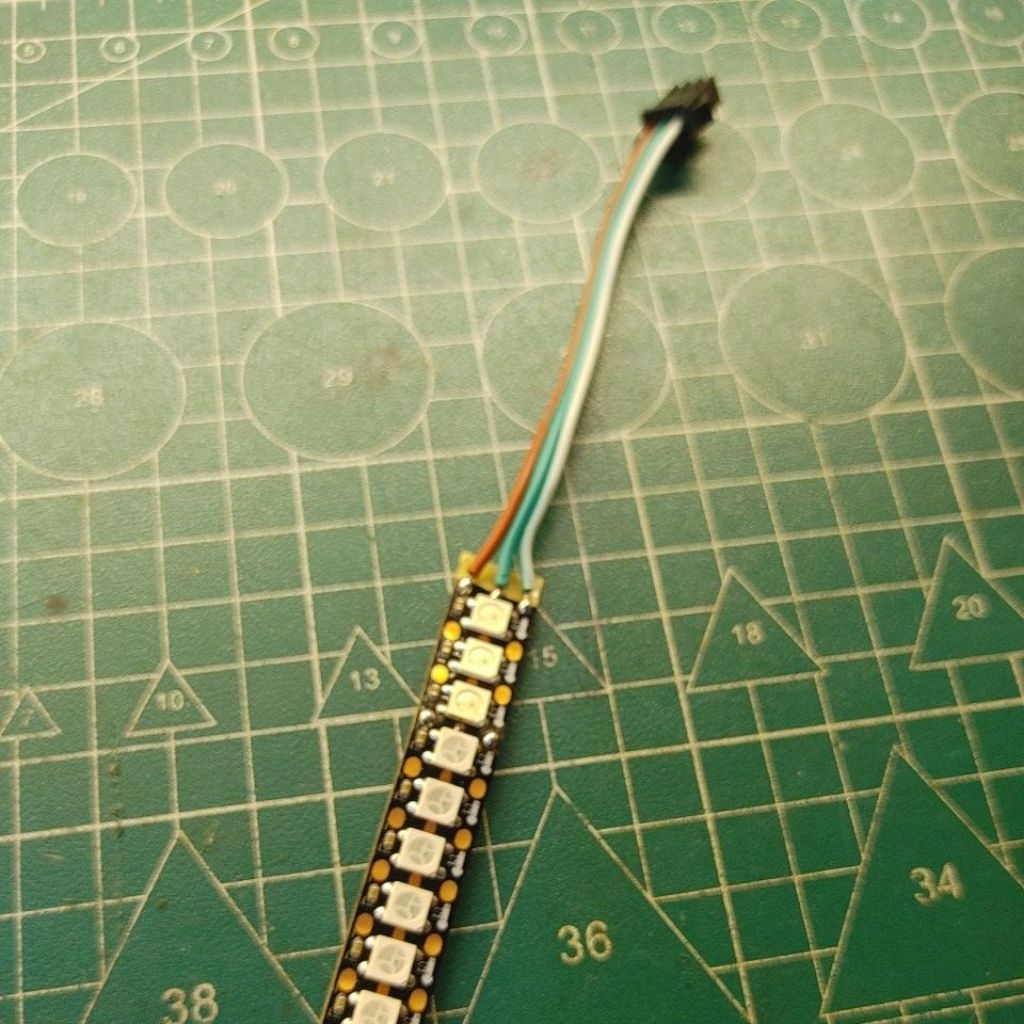 WS2812B rgb led light package, 10mm, 12mm wide, 15cm long for demons ...