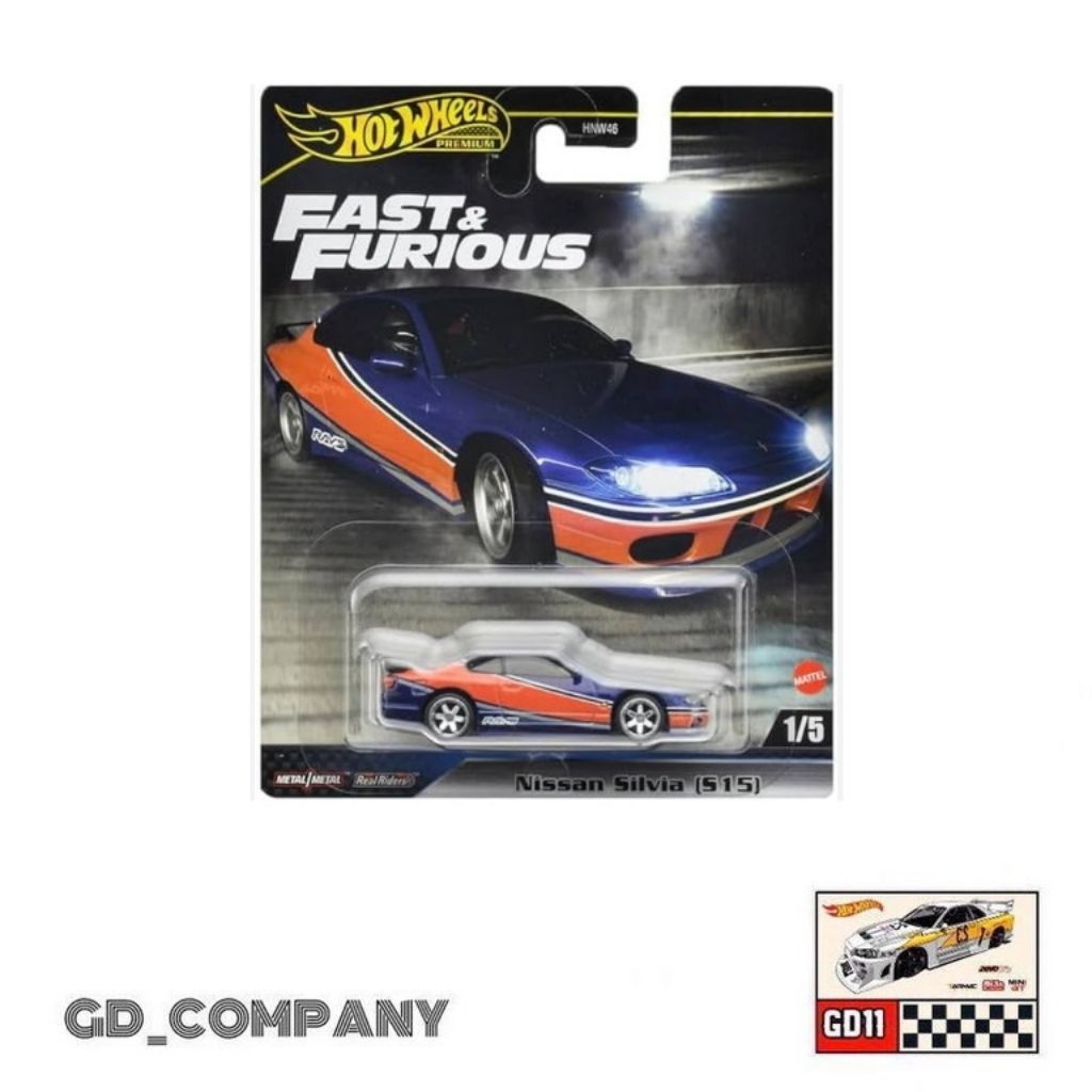 Hotwheels Premium Nissan Silvia S15 Monalisa FNF (Free protector ...
