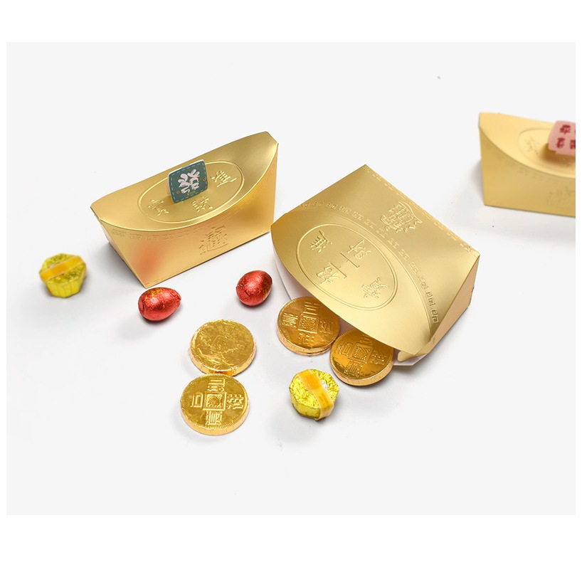 [Chinese New Year GOLD COIN CANDY BOX] Gold Coin-Shaped Chocolate ...
