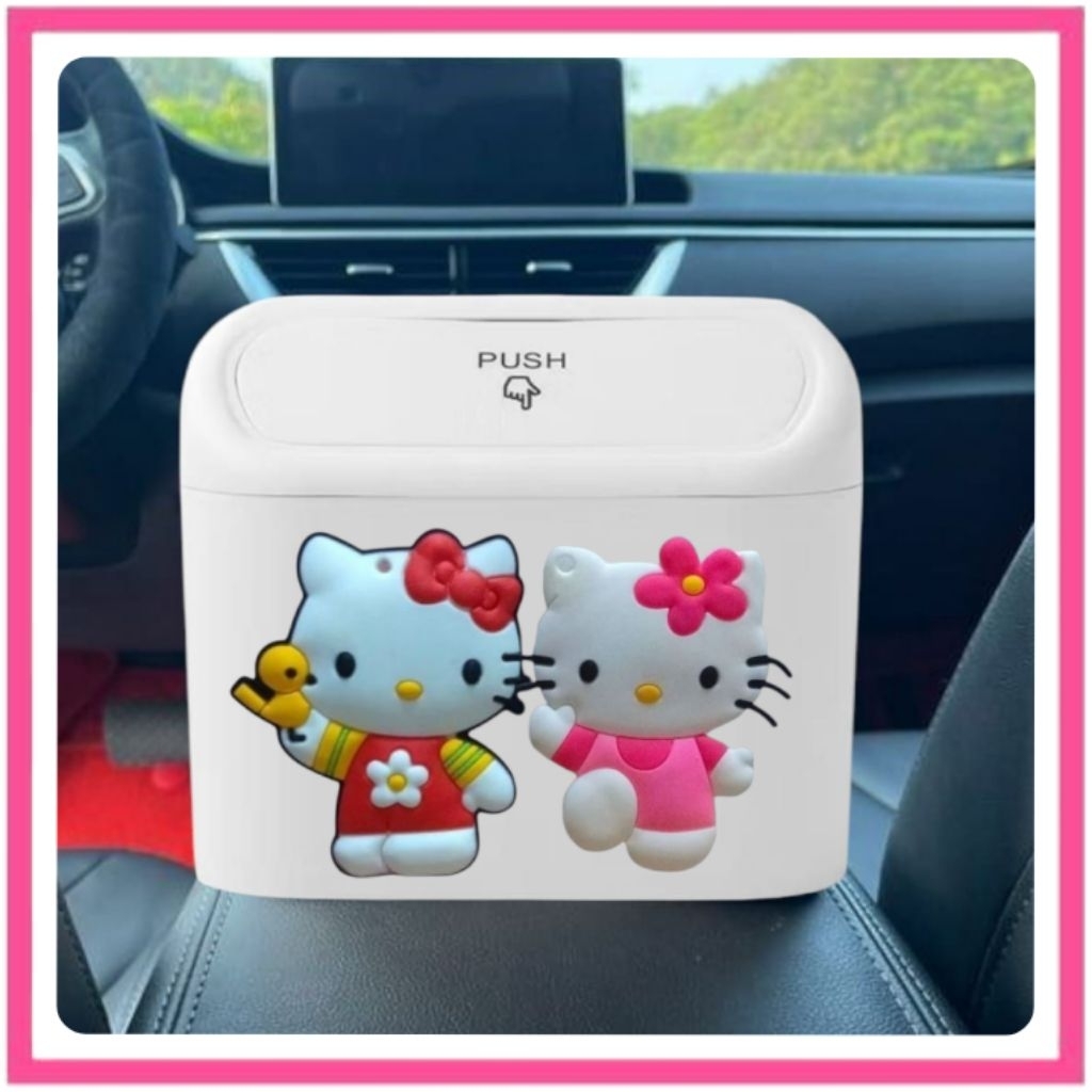 HELLOKITTY Hello Kitty Couple Red Bird Happy Car Trash Can Cute ...