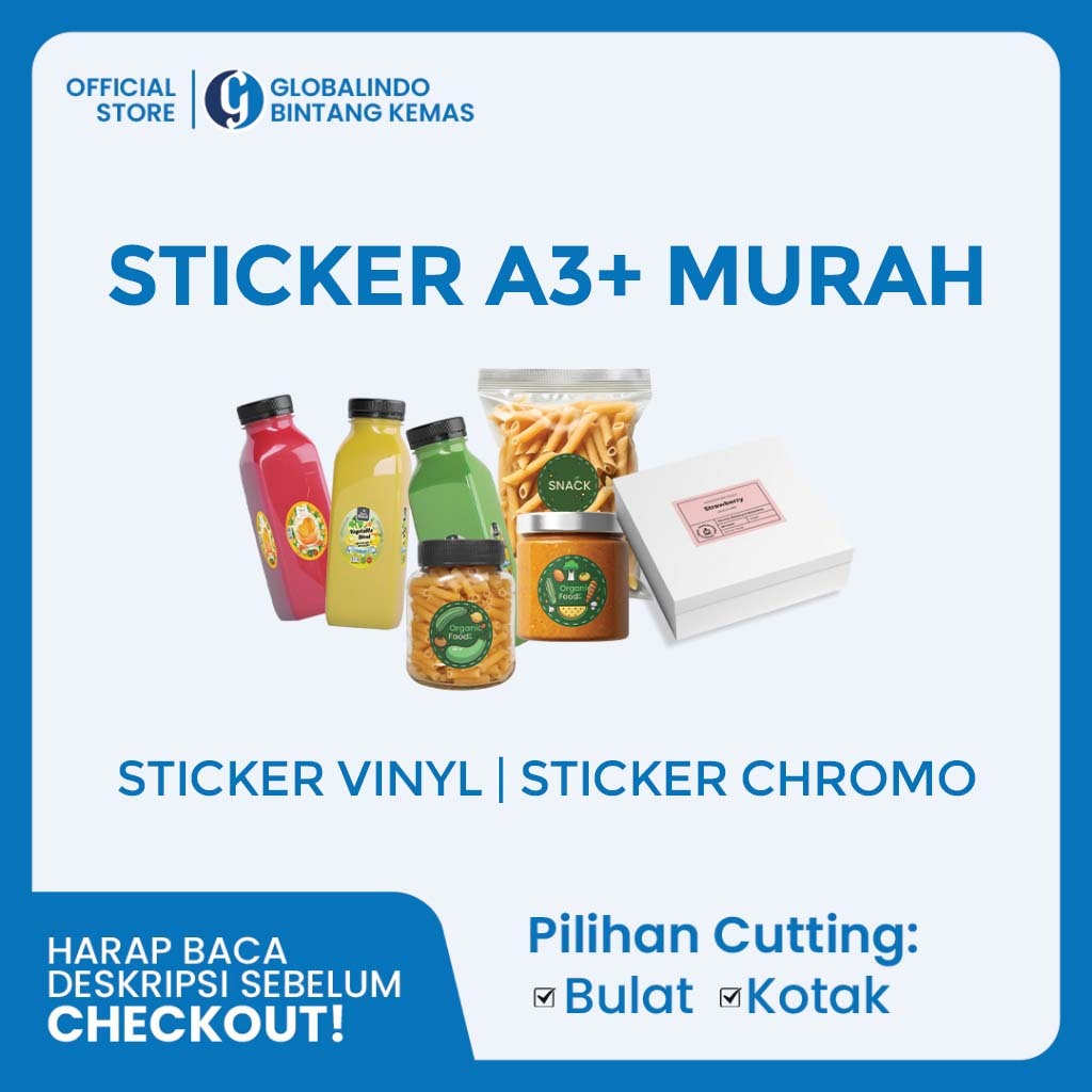 A3+ CHROMO AND VYNIL STICKERS | FOOD LABEL STICKER | PACKAGING STICKERS ...