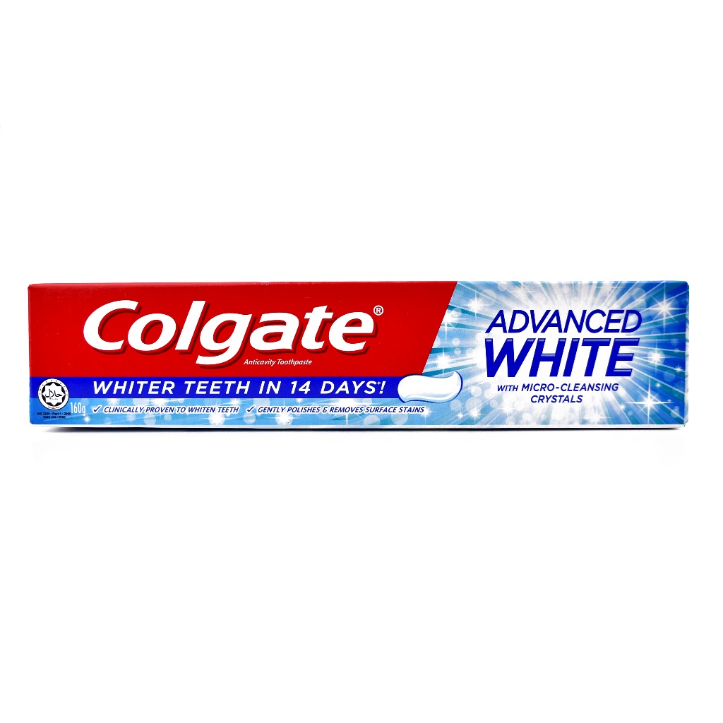 COLGATE ADVANCED WHITE TOOTHPASTE 90 GR 160 GR/ | Shopee Singapore