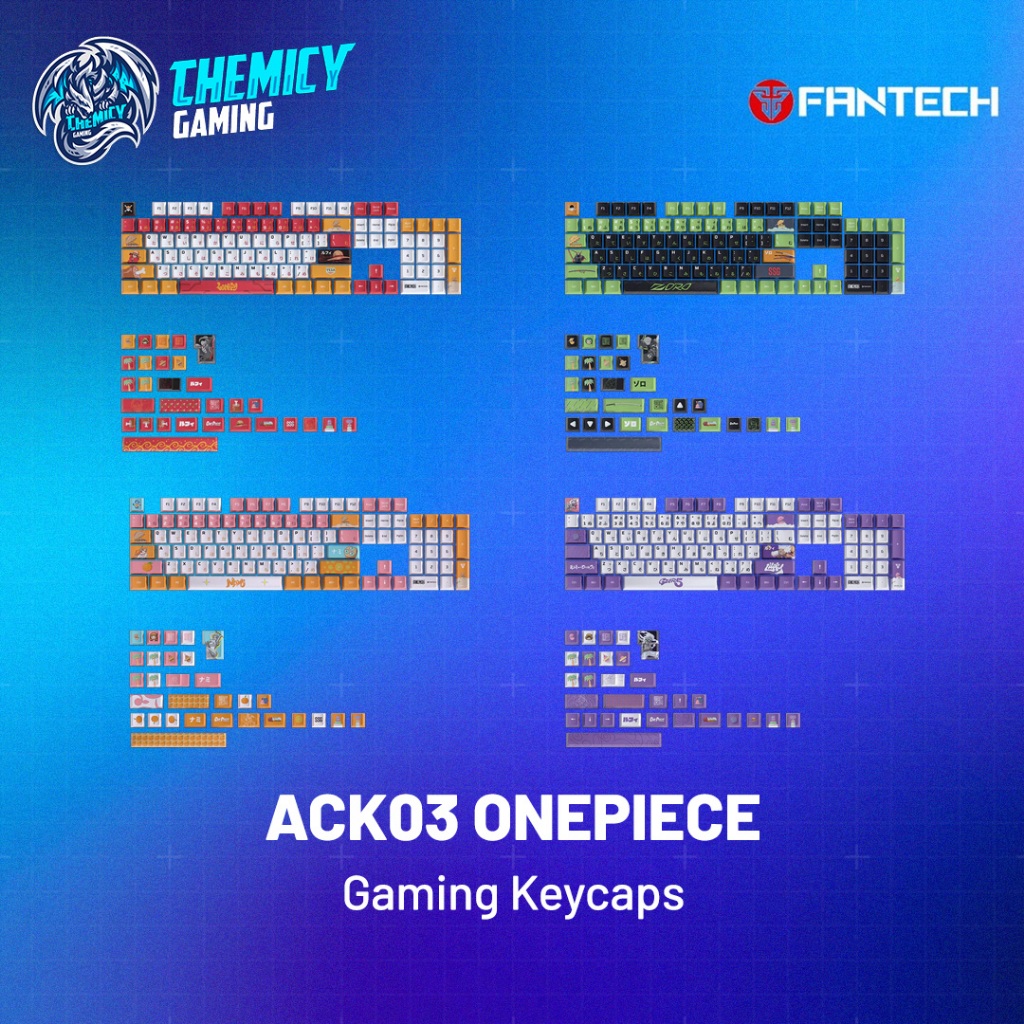 Fantech x Onepiece One Piece Egghead ACK03 Keycaps for Mechanical ...