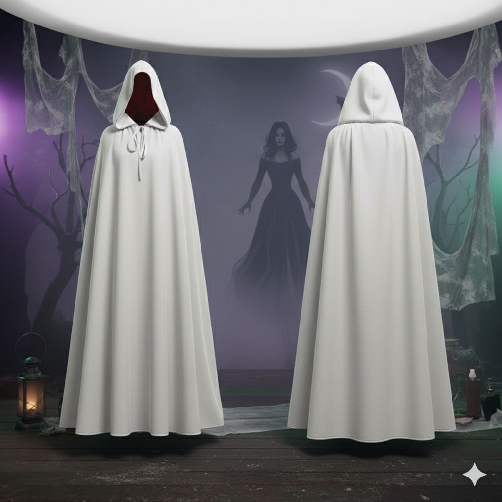 Adult Halloween Costume Long Black Robe 1 Layer 2 Layers Cosplay ...