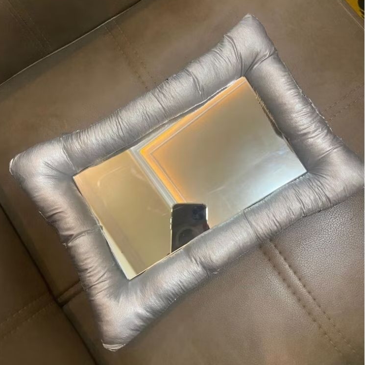 Puffy mirror square | Table mirror by Fridaymirror | Shopee Singapore